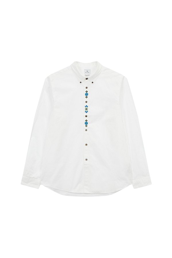 Paul Smith폴스미스 Ps Paul Smith 자수 플래킷 버튼다운 셔츠 Sivillage 에스아이빌리지