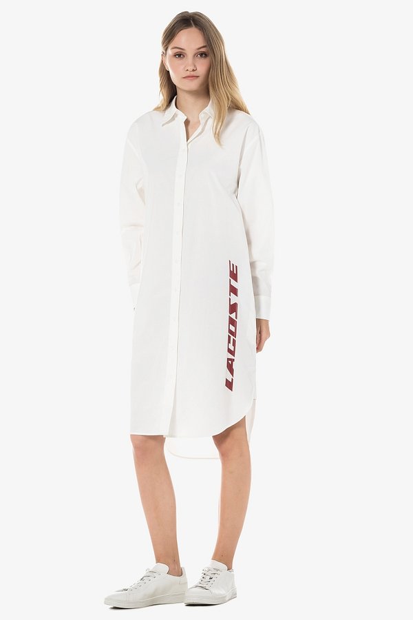 Lacoste라코스테 라코스테 여성 릴렉스핏 셔츠 원피스 Ef9656 52n 70v Sivillage 에스아이빌리지