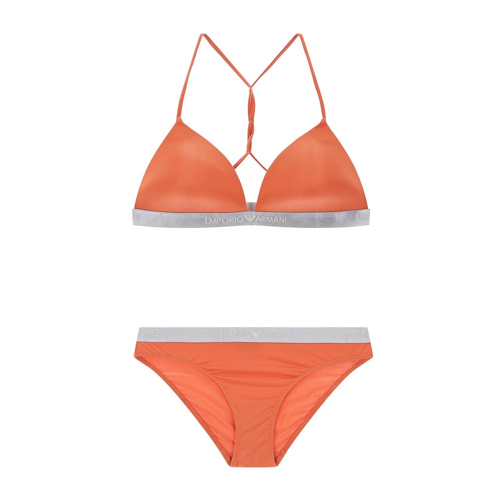 Emporio Armani Underwear엠포리오 아르마니 언더웨어 트위스트 스트링 패디드 트라이앵글 브라 And 브리프 세트