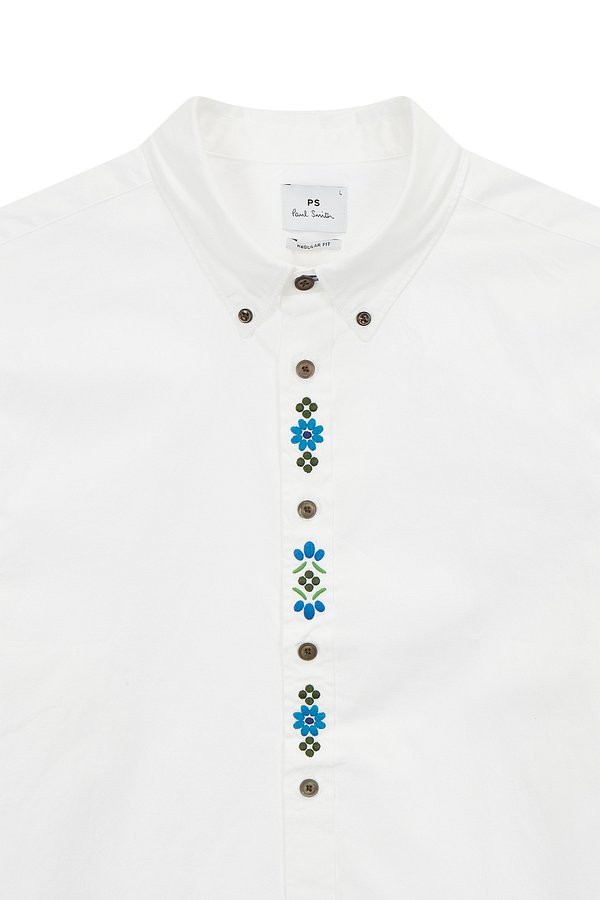 Paul Smith폴스미스 Ps Paul Smith 자수 플래킷 버튼다운 셔츠 Sivillage 에스아이빌리지