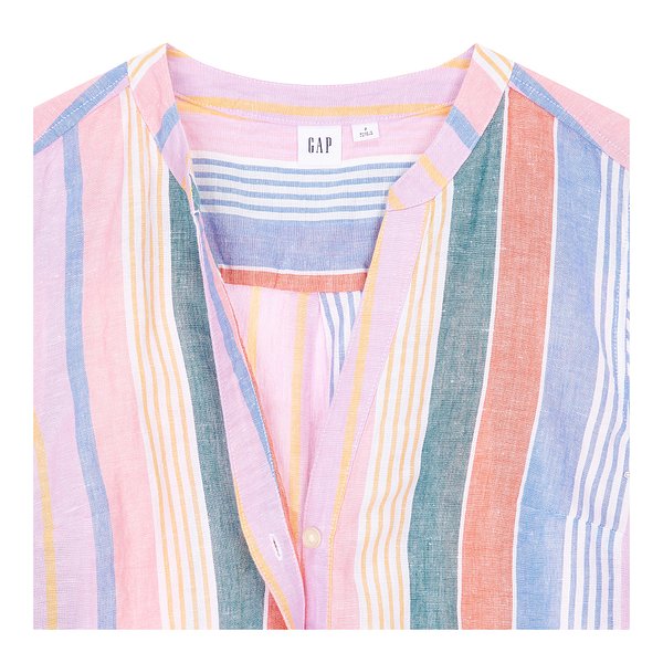 Gap Adults갭 ★갭 여성 20년 Summer★ 패턴드 린넨 셔츠 원피스 Sivillage 에스아이빌리지