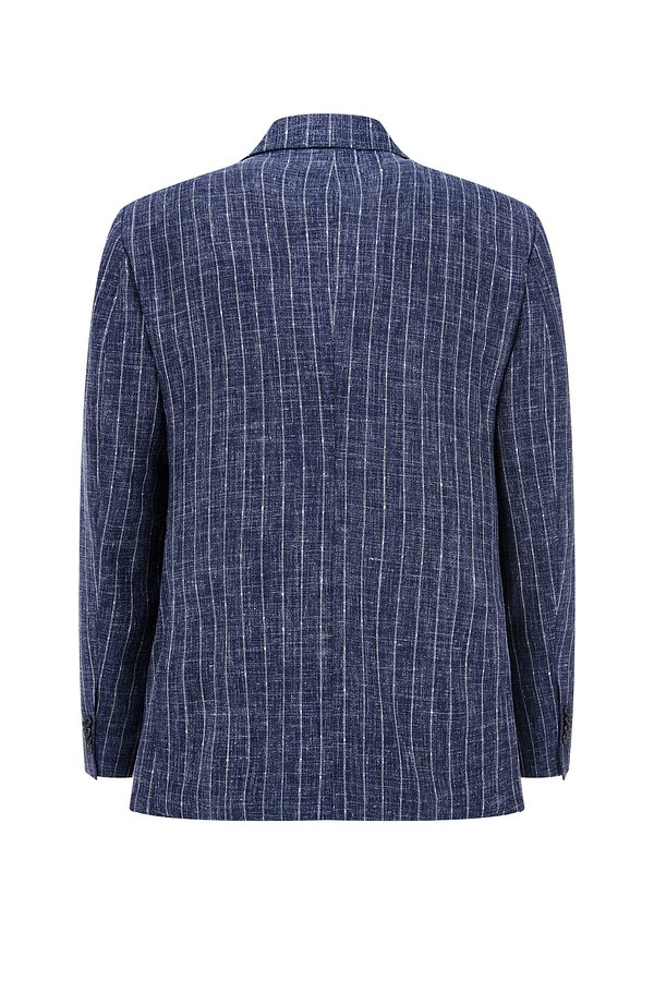 Man On The Boon맨온더분 Loro Piana Fabric 울 린넨 스트라이프 자켓 Sivillage