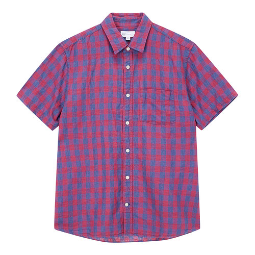 Gap Adults갭 ★갭 남성 20년 Summer★ 체크 린넨 블렌드 셔츠 Sivillage 에스아이빌리지