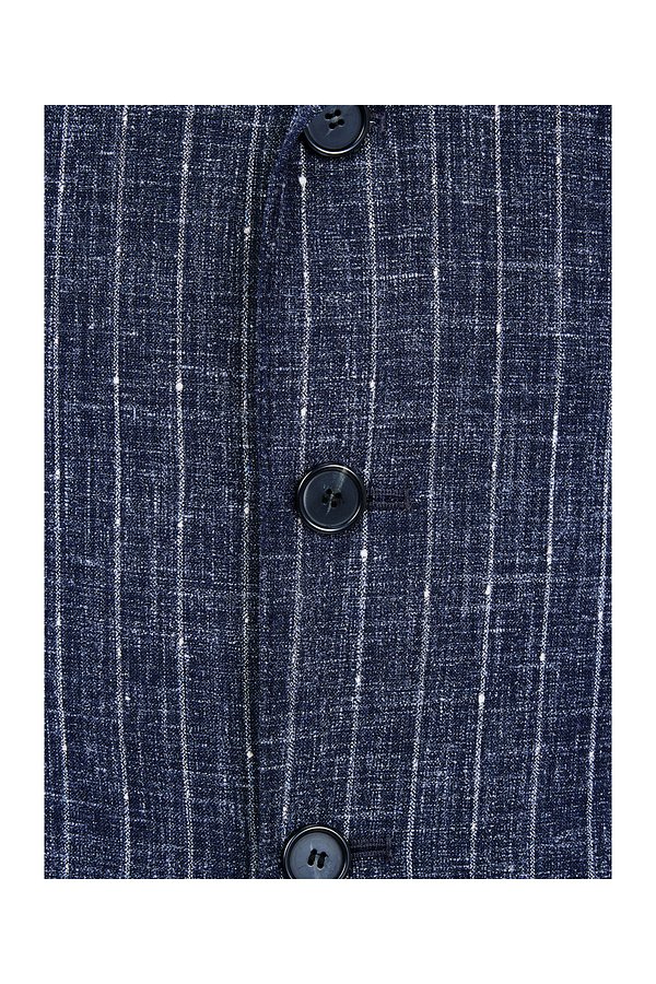 Man On The Boon맨온더분 Loro Piana Fabric 울 린넨 스트라이프 자켓 Sivillage