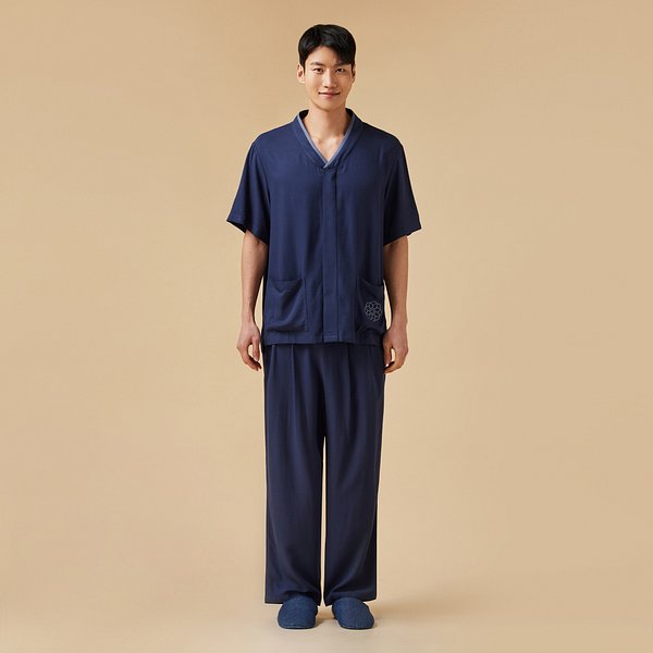 Jaju자주 남 한복 실내복 10부 파자마 하의 Sivillage 에스아이빌리지