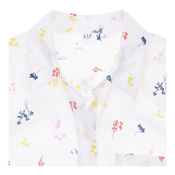 Gap Adults갭 ★갭 여성 20년 Spring★ 원 포켓 플라워 패턴 셔츠 Sivillage 에스아이빌리지