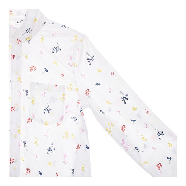 Gap Adults갭 ★갭 여성 20년 Spring★ 원 포켓 플라워 패턴 셔츠 Sivillage 에스아이빌리지