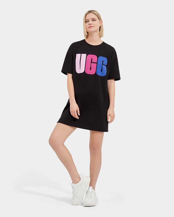 Ugg어그 Women 로고 티셔츠 원피스 알라이야 로고 티셔츠 드레스 Sivillage 에스아이빌리지