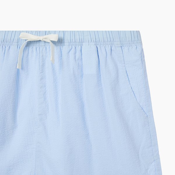 Jaju자주 남 50수 코튼 시어서커 브이넥 5부 파자마 세트 Sivillage 에스아이빌리지