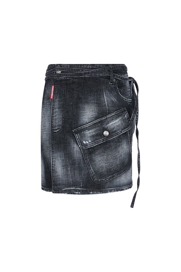 Dsquared2디스퀘어드2 스트링 랩 데님 스커트 Sivillage 에스아이빌리지
