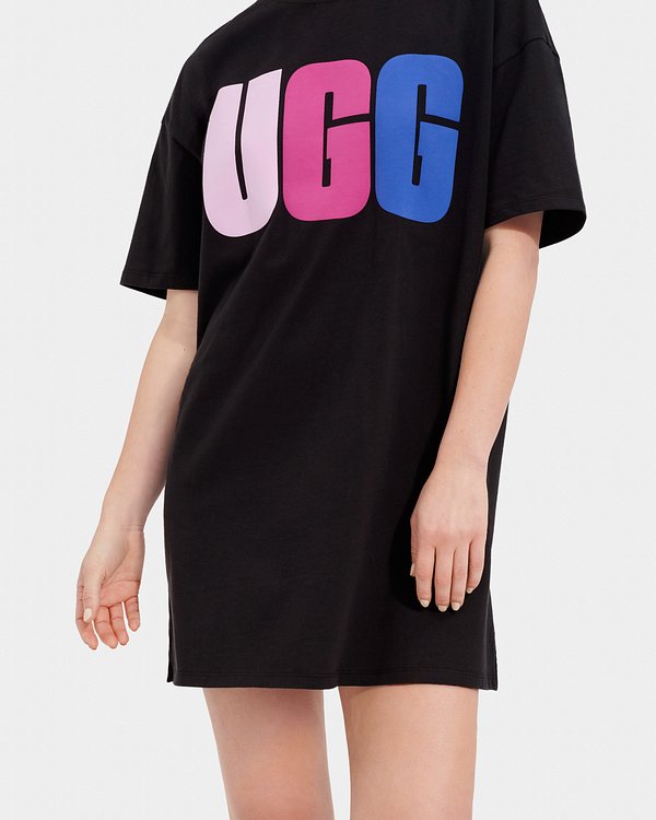 Ugg어그 Women 로고 티셔츠 원피스 알라이야 로고 티셔츠 드레스 Sivillage 에스아이빌리지