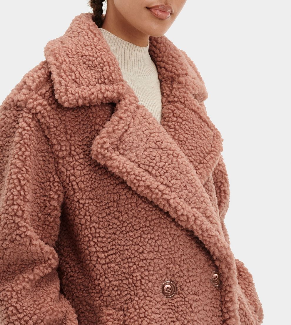Ugg어그 For Women Ugg 테디베어 롱코트 거트루드 롱 테디 코트 Sivillage 에스아이빌리지
