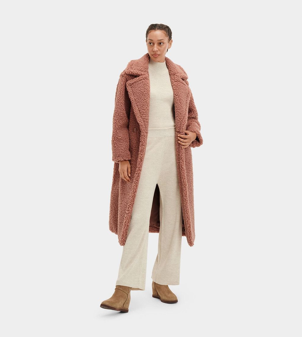Ugg어그 For Women Ugg 테디베어 롱코트 거트루드 롱 테디 코트 Sivillage 에스아이빌리지