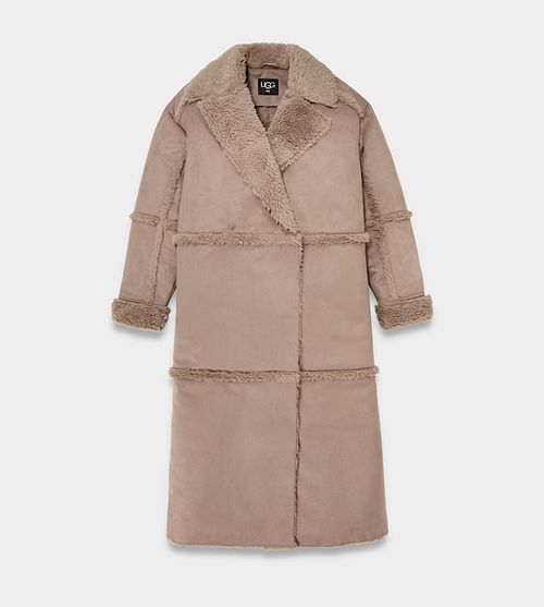 Ugg어그 For Women 테이러 칼라 무스탕 롱코트 타카라 롱 폭스 트윈페이스 코트 Sivillage