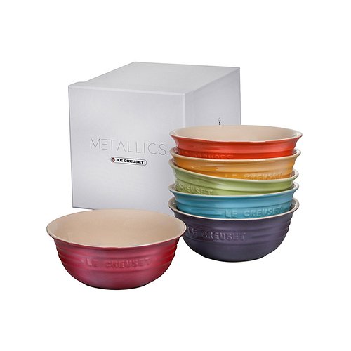 Le Creuset르크루제 르크루제 New 메탈 시리얼볼 500ml 6p 세트 Sivillage 에스아이빌리지