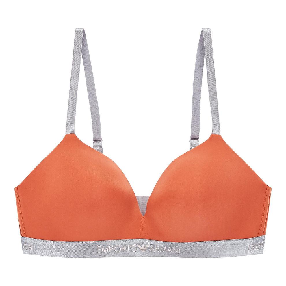 Emporio Armani Underwear엠포리오 아르마니 언더웨어 글로시 밴딩 패디드 트라이앵글 브라 And 티팬티 세트