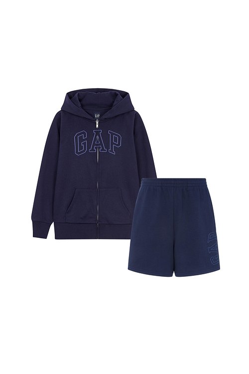 Gap Adults갭 여성 이지 라인 로고 후드 집업 And 쇼츠 Sivillage 에스아이빌리지
