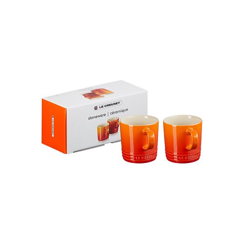 Le Creuset르크루제 르크루제 카푸치노 머그 350ml 2p세트 주황 Sivillage 에스아이빌리지