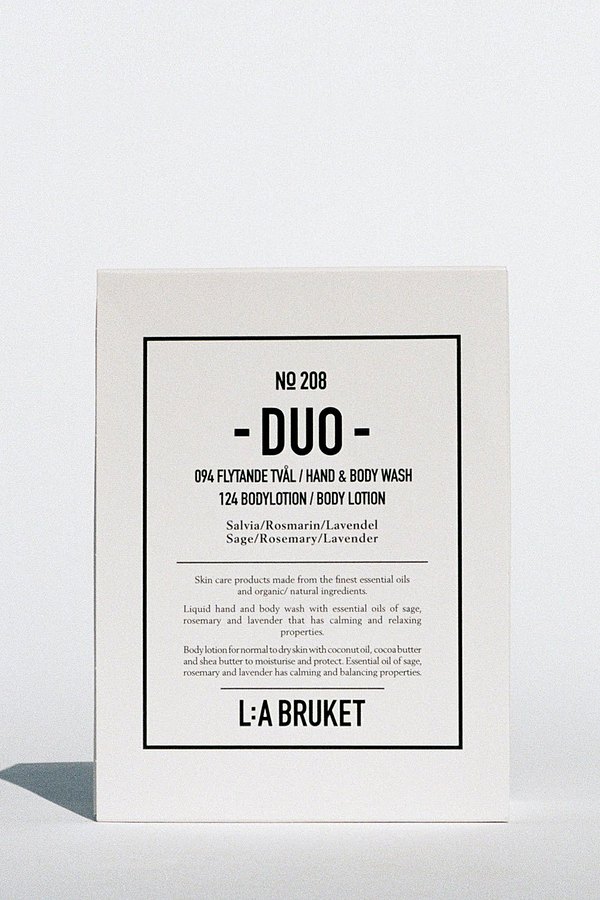 La Bruket 라부르켓 듀오 키트 3 바디 워시 And 로션 세이지 로즈마리 라벤더 190ml 2 S I Village