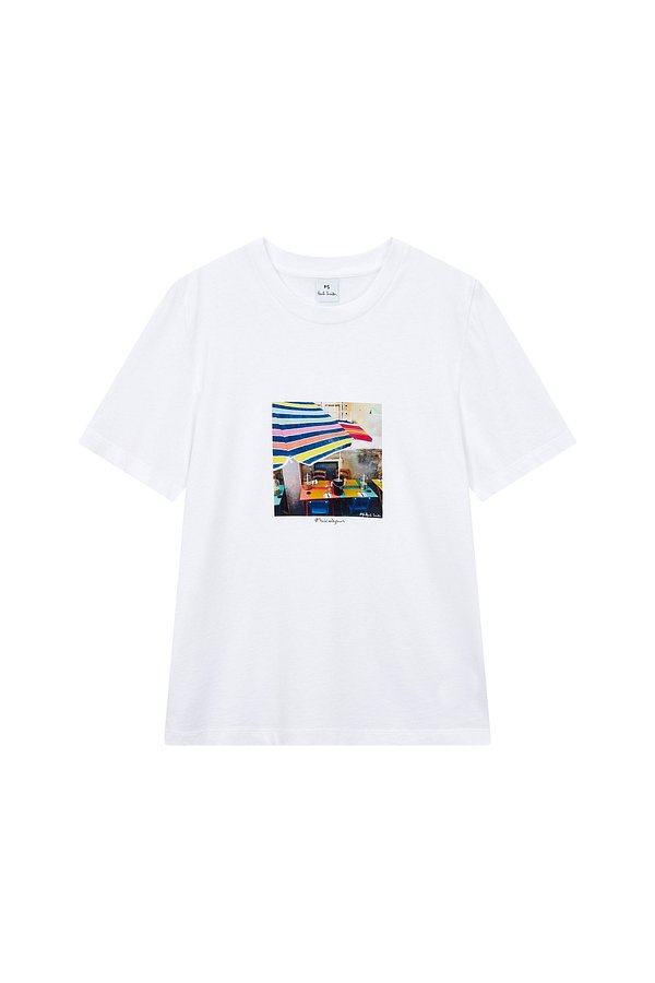 Paul Smith폴스미스 Ps Paul Smith 여성 스퀘어 프린트 티셔츠 Sivillage 에스아이빌리지