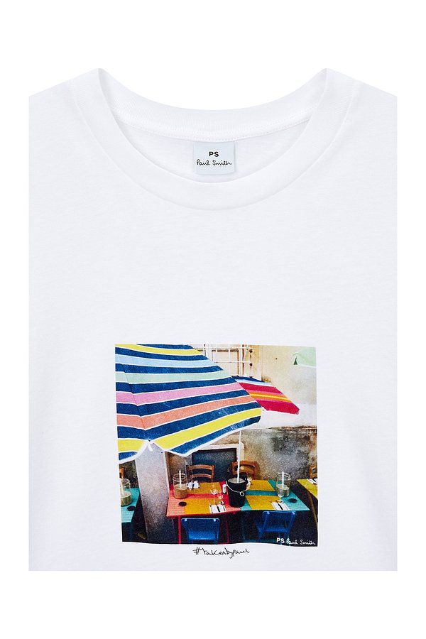 Paul Smith폴스미스 Ps Paul Smith 여성 스퀘어 프린트 티셔츠 Sivillage 에스아이빌리지
