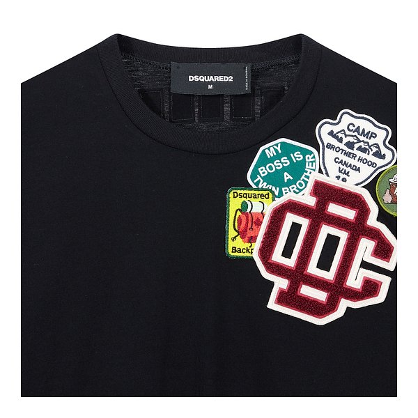 Dsquared2디스퀘어드2 사이드 와펜 크루넥 티셔츠 Sivillage 에스아이빌리지