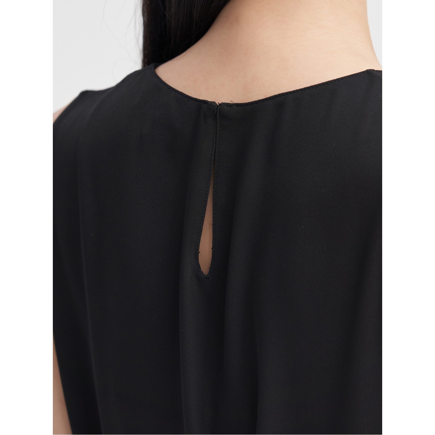 THEORY(띠어리) Women Poly Ggt Panel Pleat Dress Black | S.I.VILLAGE (에스아이빌리지)