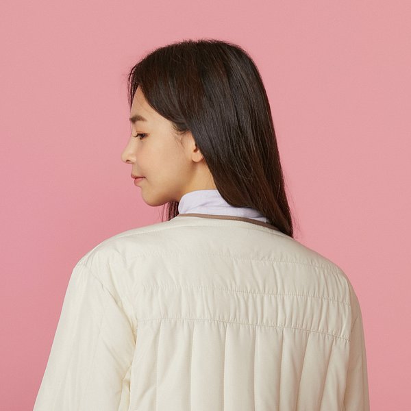 Jaju자주 여 세로 퀼팅 점퍼 Sivillage 에스아이빌리지