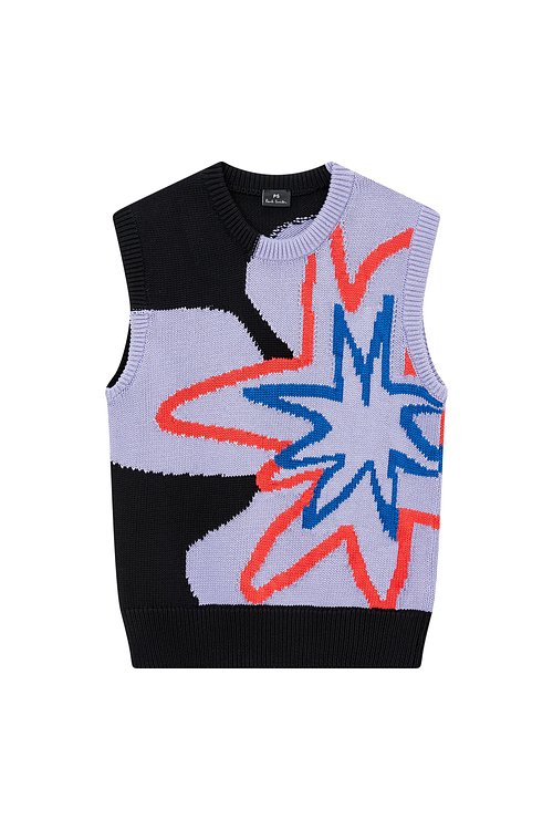 Paul Smith폴스미스 Ps Paul Smith 여성 프린티드 니트 베스트 Sivillage 에스아이빌리지