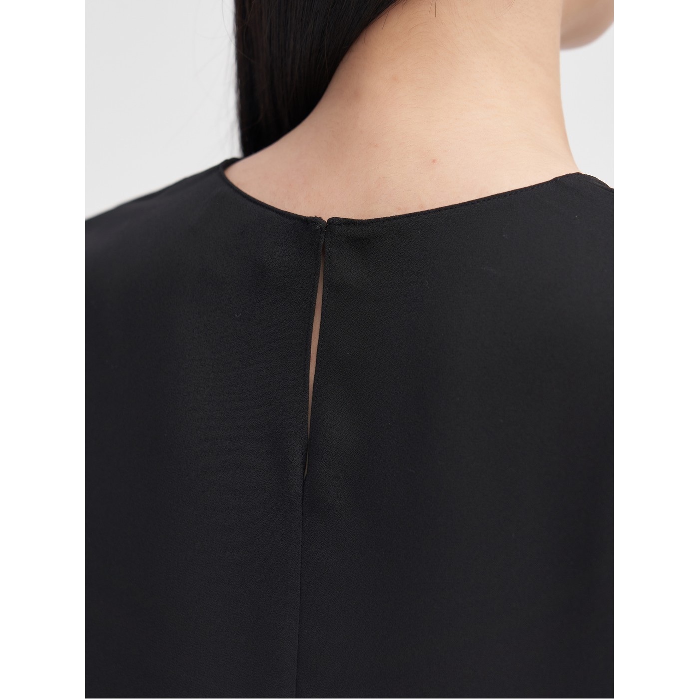 Women Poly Ggt Shortsleeve Maxi Dress Black - S.I.VILLAGE