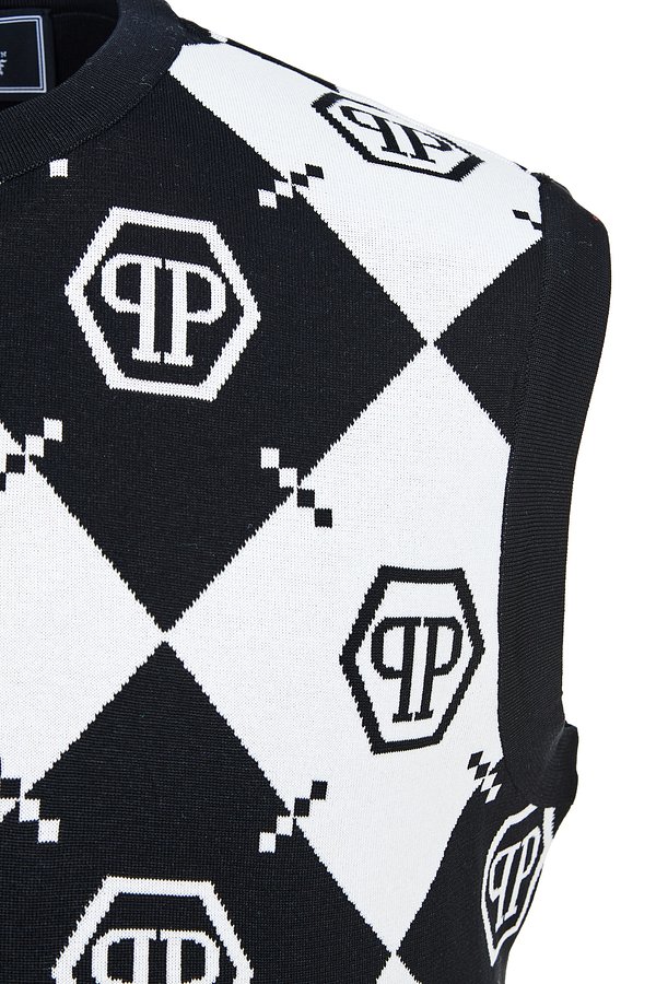 Philipp Plein Golf필립플레인 골프 Men 스프링 쿨 스웨터 베스트 Sivillage 에스아이빌리지