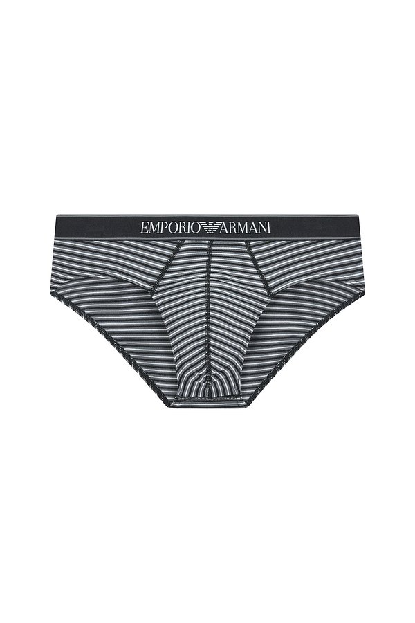 Emporio Armani Underwear엠포리오 아르마니 언더웨어 남성 스트라이프 패턴 코튼 브리프 Si