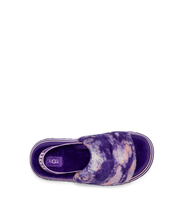 Ugg어그 For Women 로고 밴딩 쉬어링 플랫폼 샌들 디스코 마블 슬라이드 Sivillage 에스아이빌리지
