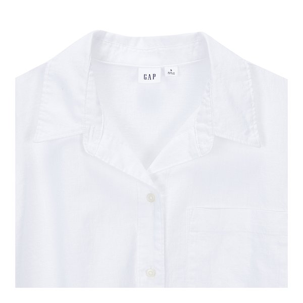 ★갭 여성 21년 Spring★ 린넨 블렌드 원 포켓 셔츠 Sivillage