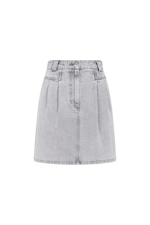 Gcut지컷 백 패치 데님 미니 스커트 Sivillage 에스아이빌리지