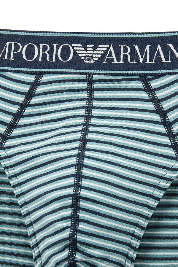 Emporio Armani Underwear엠포리오 아르마니 언더웨어 남성 스트라이프 패턴 코튼 브리프 Si