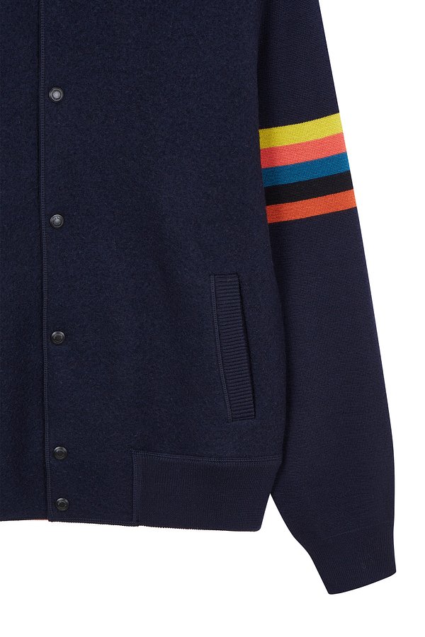 Paul Smith폴스미스 니트 슬리브 부클 봄버 자켓 Sivillage 에스아이빌리지