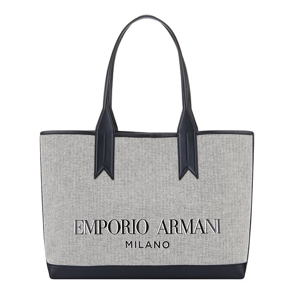 Emporio Armani엠포리오 아르마니 여성 로고 그래픽 위빙 쇼퍼백 Sivillage 에스아이빌리지