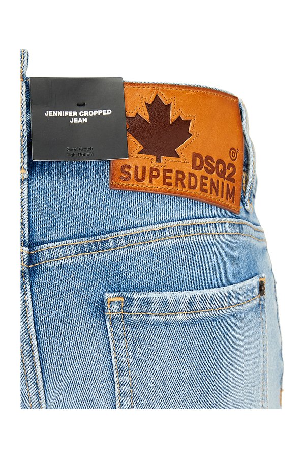 Dsquared2디스퀘어드2 여성 크롭트 워시드 스키니진 Jennifer Cropped Sivillage 에스