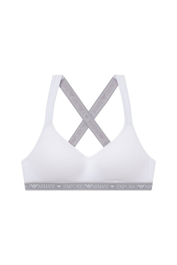 Emporio Armani Underwear엠포리오 아르마니 언더웨어 여성 크로스 로고 밴드 브라렛 브라 Si