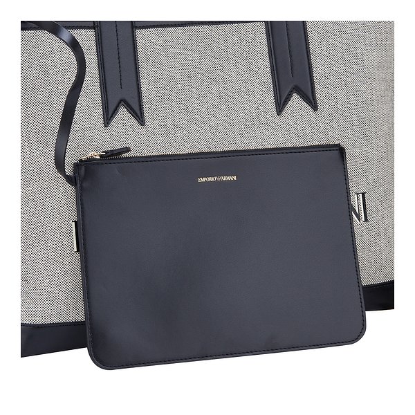 Emporio Armani엠포리오 아르마니 여성 로고 그래픽 위빙 쇼퍼백 Sivillage 에스아이빌리지