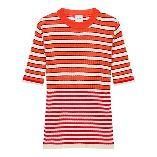Paul Smith폴스미스 여성 스트라이프 리브드 니트 탑 Sivillage 에스아이빌리지