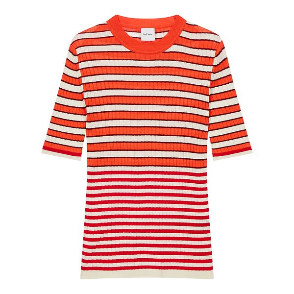 Paul Smith폴스미스 여성 스트라이프 리브드 니트 탑 Sivillage 에스아이빌리지