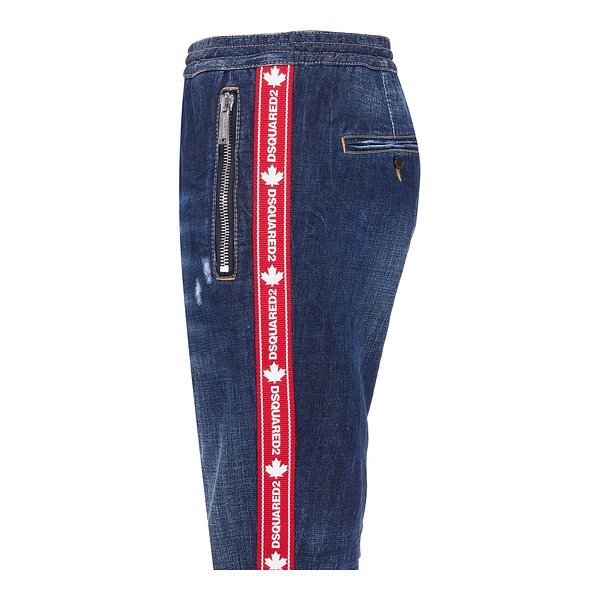 Dsquared2디스퀘어드2 사이드 라인 조거 데님 팬츠 Jogging Fit Sivillage 에스아이빌리지