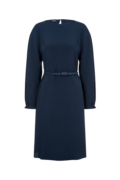 Emporio Armani엠포리오 아르마니 여성 벨티드 롱 슬리브 원피스 Sivillage 에스아이빌리지