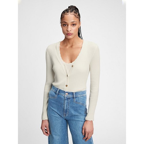 Gap Adults갭 ★갭 여성 21년 Spring★ 골지 조직 버튼업 가디건 Sivillage 에스아이빌리지