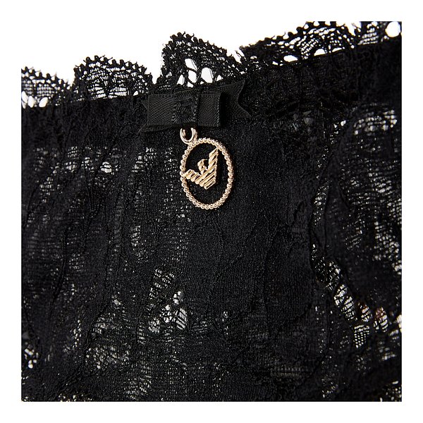 Emporio Armani Underwear엠포리오 아르마니 언더웨어 여성 메탈 로고 레이스 티팬티 Sivillage