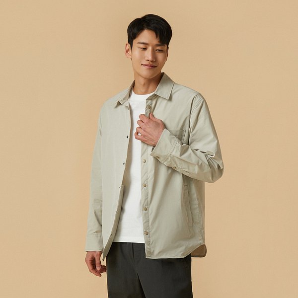 Jaju자주 남 셔츠형 자켓1 Sivillage 에스아이빌리지