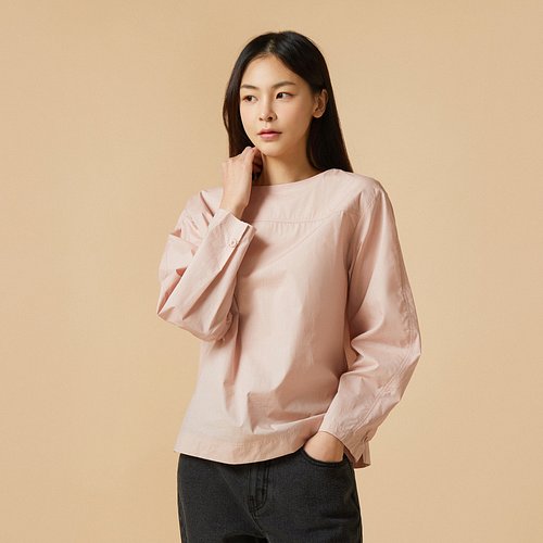 Jaju자주 여 포플린 튜닉 블라우스 Sivillage 에스아이빌리지