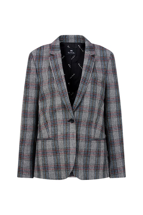Paul Smith폴스미스 Ps Paul Smith 여성 체크 패턴 원 버튼 자켓 Sivillage 에스아이빌리지
